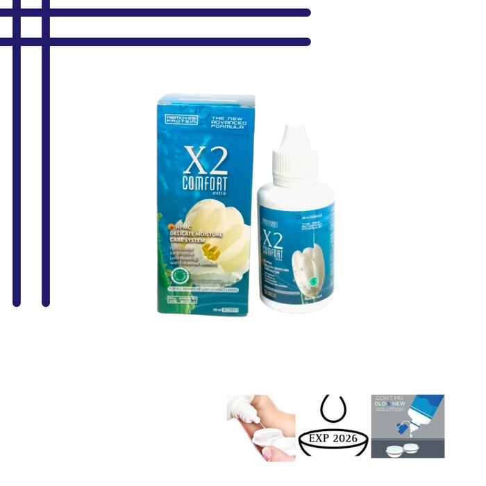 Jual Air Softlens Exoticon X2 Comfort Extra Solution 60ml - Jakarta ...