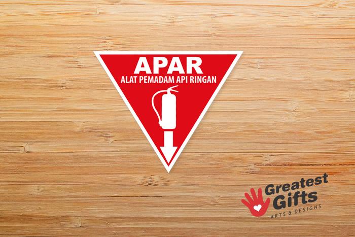 Jual Sticker APAR Stiker Sign Rambu K3 Tanda Segitiga - Kota Semarang ...