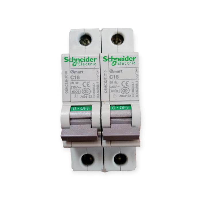 Jual MCB Schneider Smart 6A 16A 20A 63A Original - Putih, 16A - Kab ...