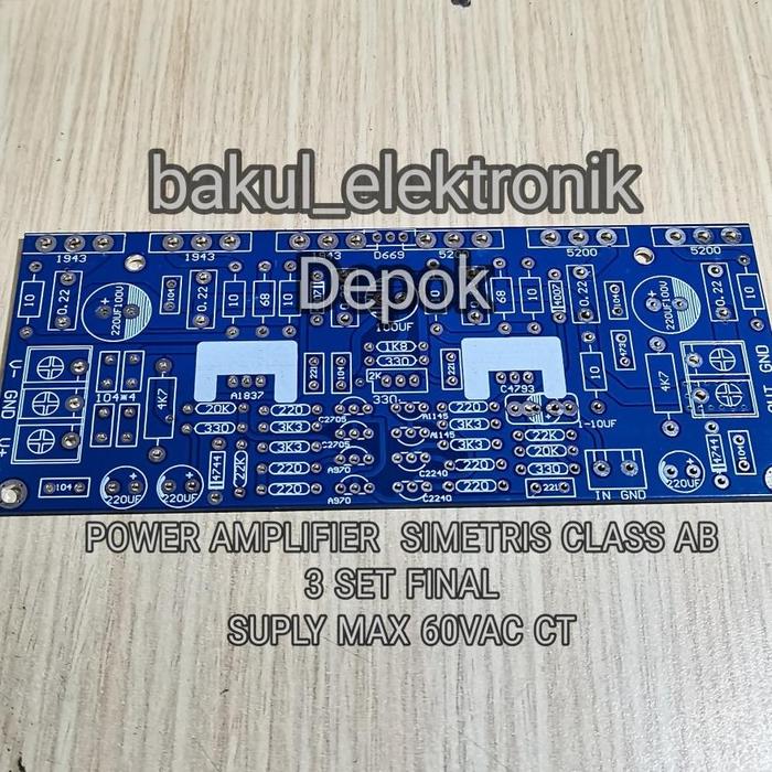 Jual Pcb Power Amplifier Simetris Class Ab 300W Terbaru - Jakarta ...