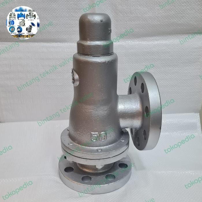 Jual safety valve yoshitake 2" inch DN50 JIS 16K flange cast iron ...