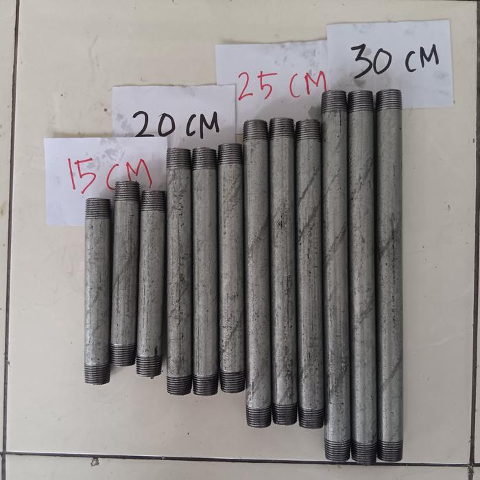 Jual PIPA GI 1/2 INCH ULIR PANJANG 15CM SPINDO MEDIUM TEBAL 2,6MM - Kab ...