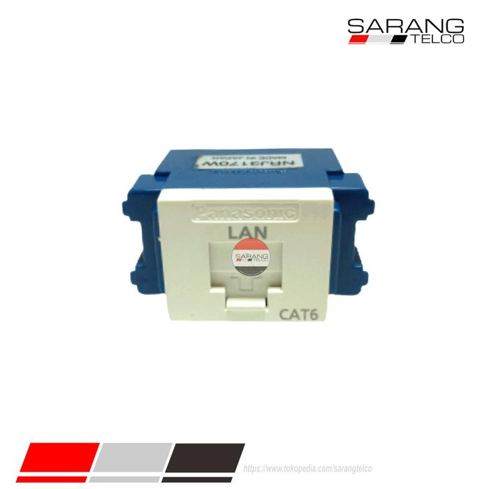 Jual Modular Panasonic RJ45 Cat 6/ Modular Jack CAT6 Panasonic - Kota ...