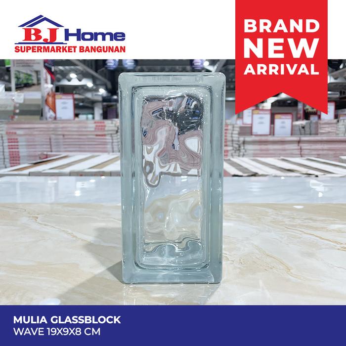 Jual Mulia Glass Block 19x9 Cm Wave Glass Block Bata Kota Tangerang Selatan Bj Home