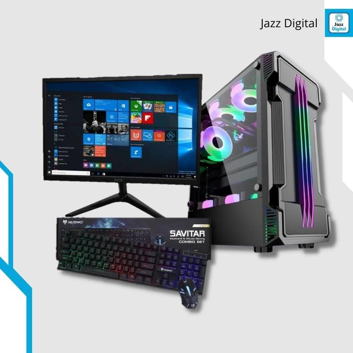 Jual PC CORE I5 12400 RAM 16 GB SSD 512 LED 22 IN MSI KEY MOUSE LOGITEC ...