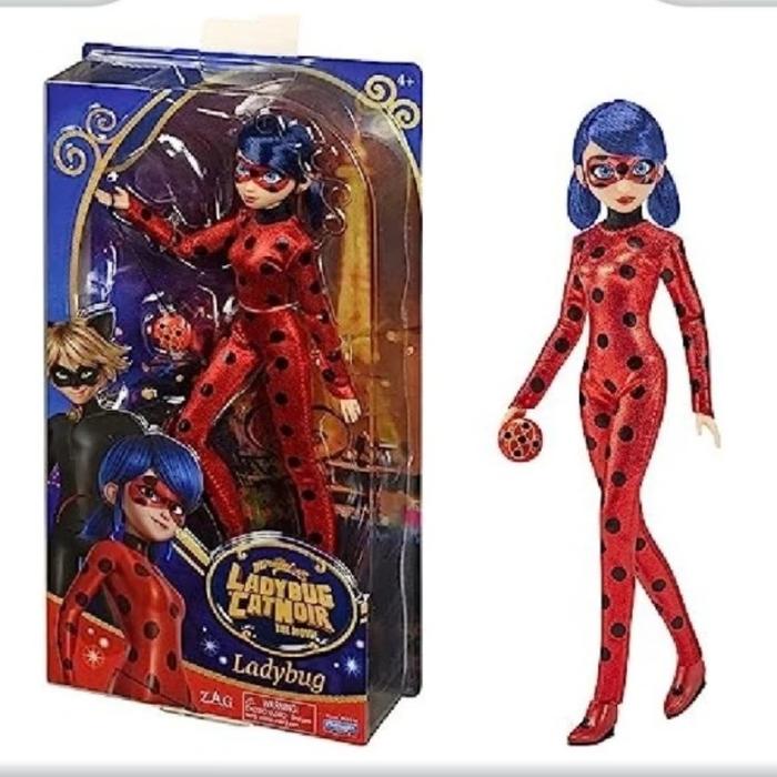 Jual mainan figur miraculous ladybug & cat Noir the movie ladybug ...