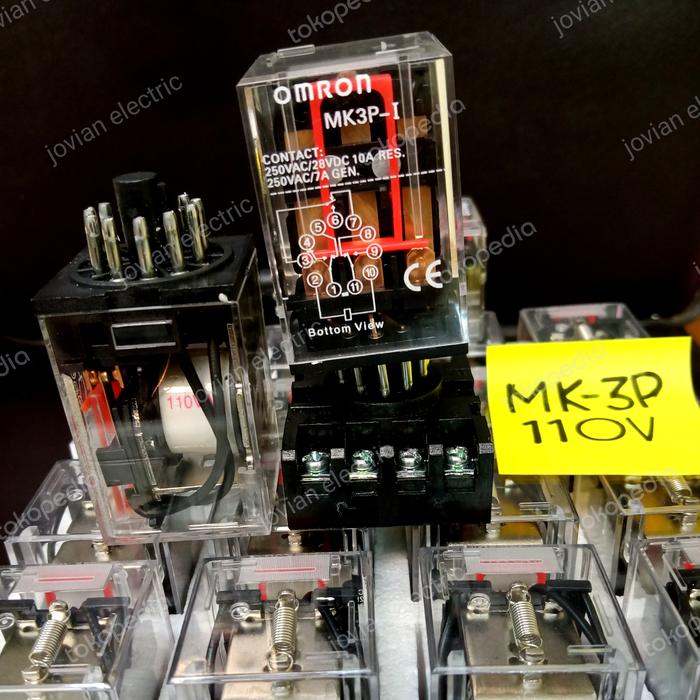 Jual set relay Omron mk3p i 110vac 11kaki plus soket original - Jakarta Barat - jovian electric ...