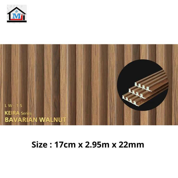 Jual wall panel pvc LW-15 motif kayu panjang 2.95m/batang - Jakarta ...