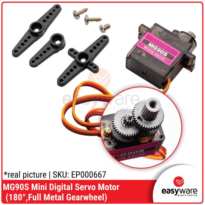Jual MG90s Micro Servo MG90 Metal Gear High Speed 180 degrees - FULL ...