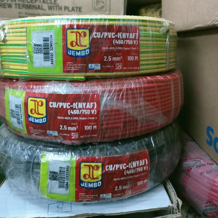 Jual Kabel NYAF 2,5 / 2.5 mm JEMBO 100 Meter Serabut - Biru - Jakarta ...