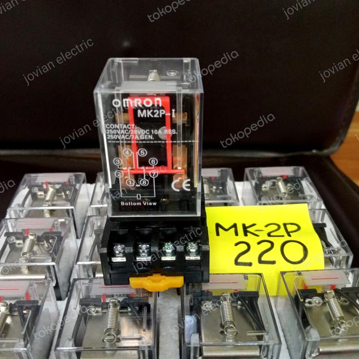 Jual set relay Omron mk2p-i 220/240v plus soket - Jakarta Barat - jovian electric | Tokopedia