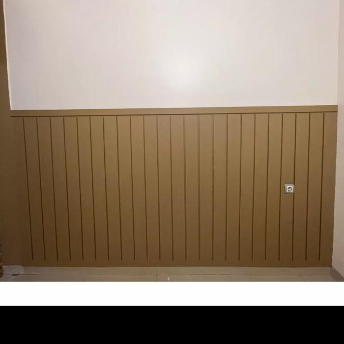 Jual Panel dinding Wall batten Hiasan dinding Panel Mdf 3mm Hijau HMR Lis - 7,5 x 122 - Kota ...