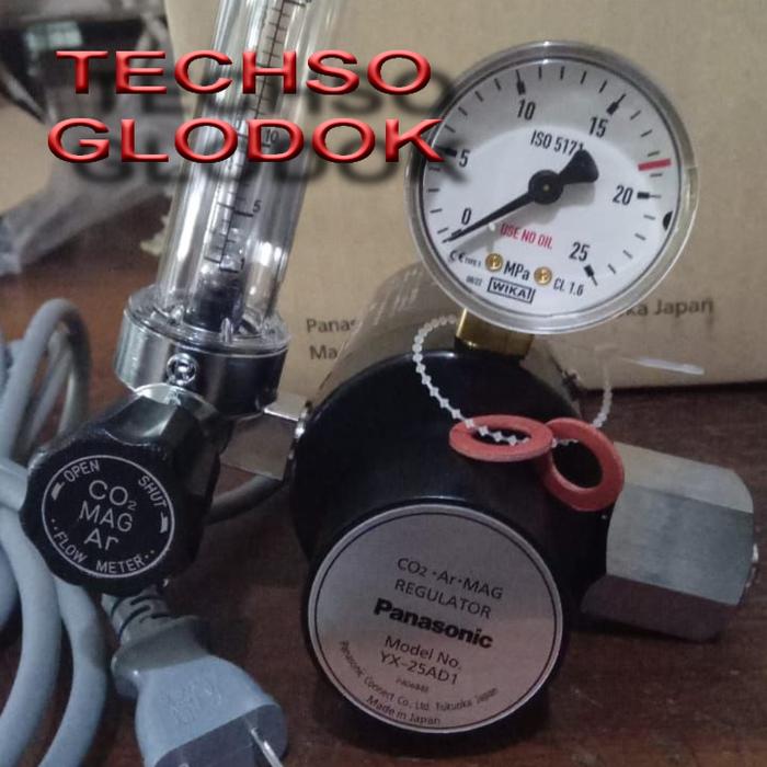 Jual Regulator panasonic YX-25AD1 gas CO2 + Argon robot welding dan ...