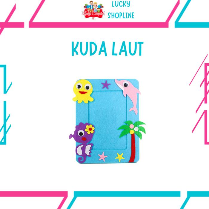 Jual DIY FRAME FLANEL / Bingkai Foto Art & Craf - Kuda laut BM, DIY ...