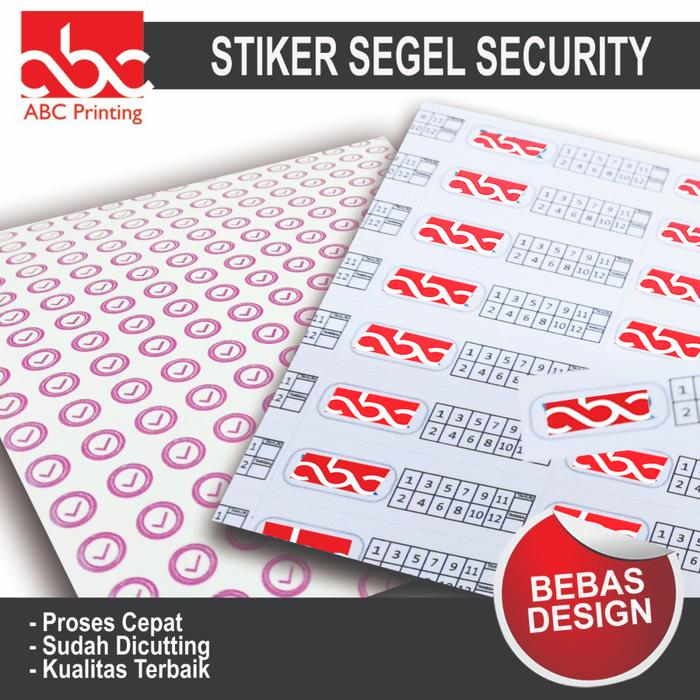 Jual Sticker Segel Garansi Bahan Pecah Telur uk. 0.5cm kecil - Jakarta ...