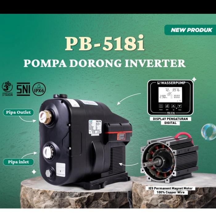 Jual Wasser PB 518i Pompa Dorong Air Inverter Pendorong Booster Pump Scala - Kota Bandung ...