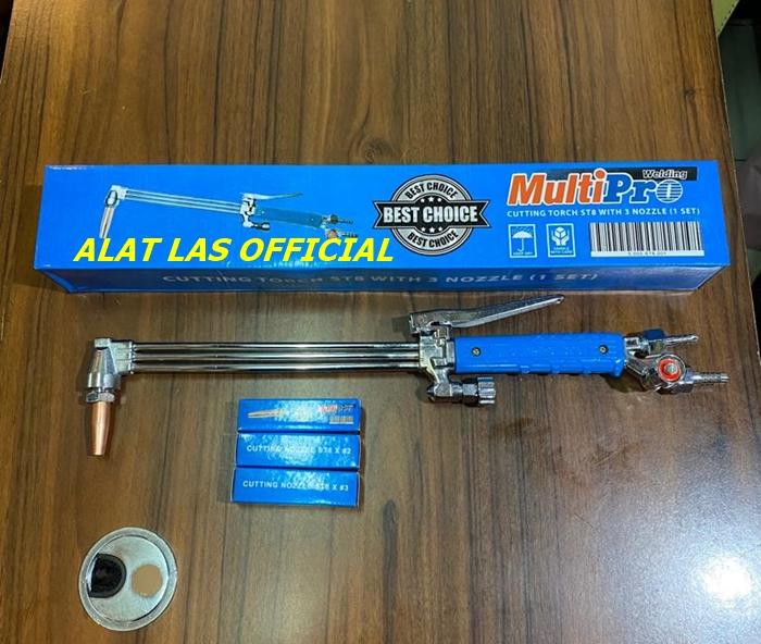 Jual Cutting Torch ST8 3 Nozzle Multipro Stang Blender Las Potong ST 8 ...
