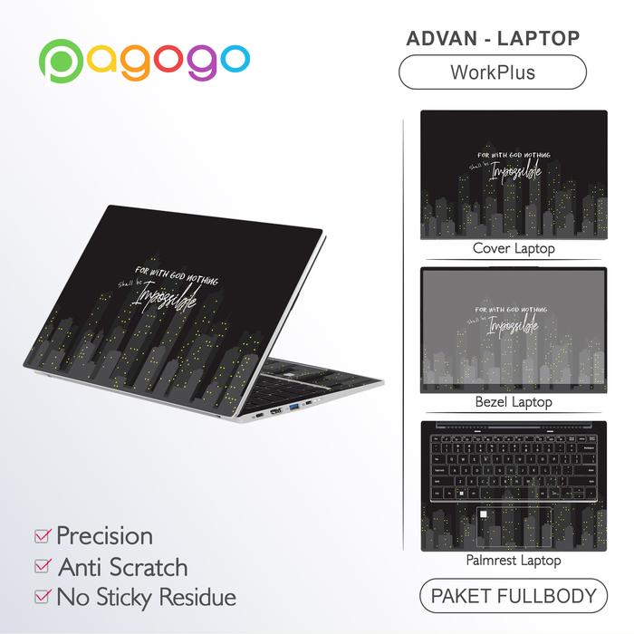 Promo Screen Guard Keyboard Protector Garskin Laptop Advan WorkPlus ...