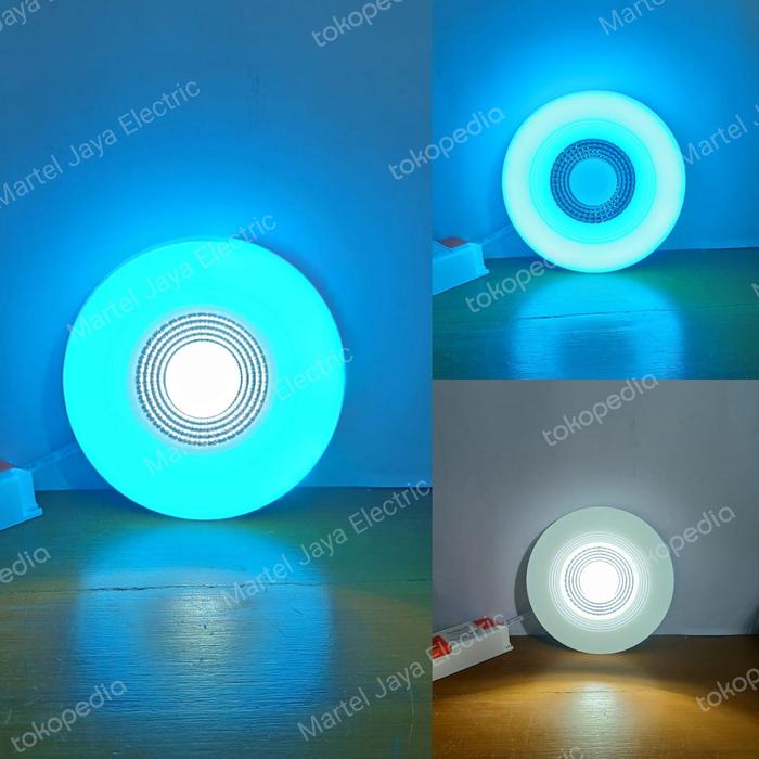 Jual Led panel IB Intech INTP527 12 Watt 2 warna - putih-biru - Kab ...