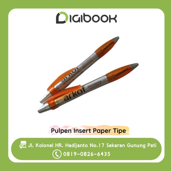 Jual Pulpen Insert Paper Promosi Tipe - Sudah Cetak Design - Kota ...