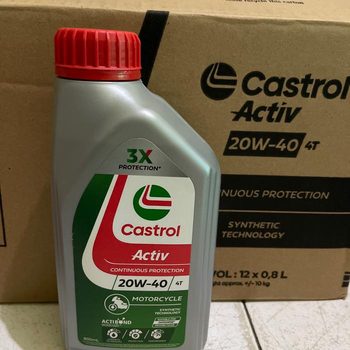 Jual OLI CASTROL ACTIV 4T 20W-40W 800ML 100% ORIGINAL - Jakarta Timur ...