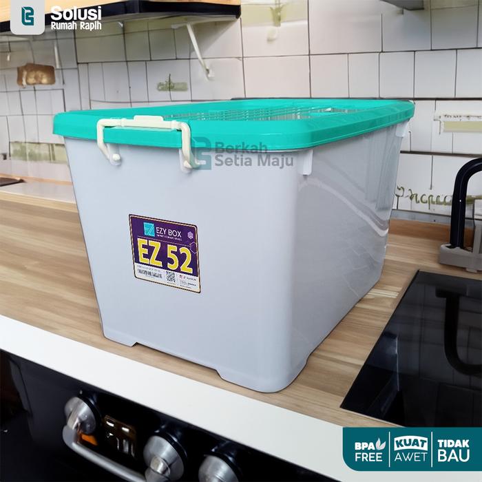 Jual EZY CONTAINER BOX CB 52 LITER / KOTAK PENYIMPANAN SERBAGUNA BSM KUAT - Kota Depok - BSM BOX ...