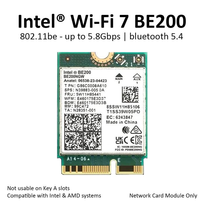 Jual Intel WiFi 7 BE200 Wireless Card Bluetooth 5 BE M.2 NGFF BE200NGW - Kota Tangerang - Plushy ...