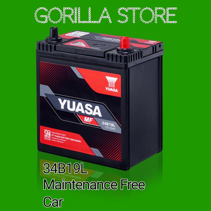 Jual Baterai Aki YUASA Maintenance Free 12V 30AH (34B19L) - Jakarta Pusat - GORILLA STORE ID ...