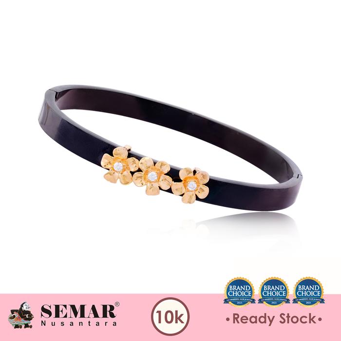 Promo Gelang Emas Ceramik Agrea Flower Gold 10K Semar Nusantara Cicil 0 ...