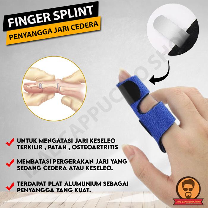 Jual Penyangga Jari Finger Splint Cidera Trigger Finger Terapi Jari ...