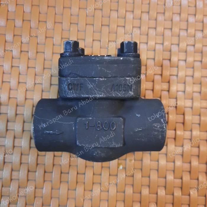 Jual Swing Check Valve Class 800 SW 2" inch / Swing Check CS A105 Sock ...