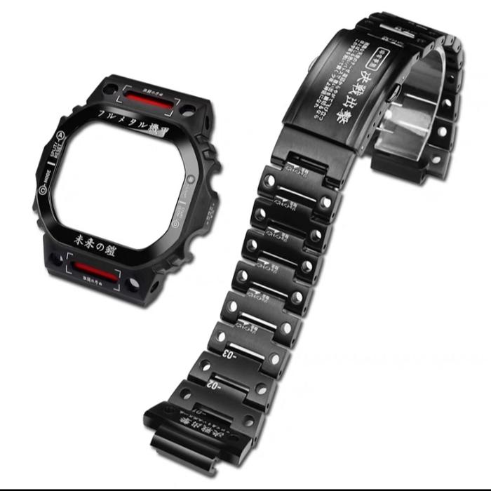 Jual bnb metal bezel n bracelet g-shock gshock dw 5600/dw5600/gwb5600 ...