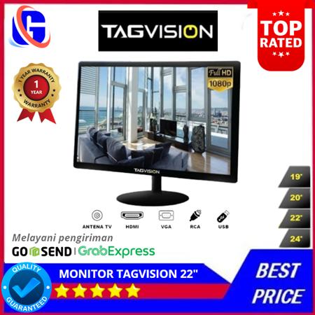 Jual MONITOR TAGVISION 24" INCH - GAMING MONITOR VGA HDMI AUDIO TAG ...