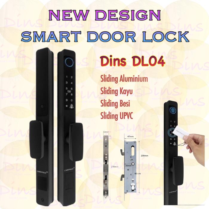 Jual SMART DOOR LOCK PINTU ALUMINIUM/PINTU GESER/FINGER RFID TUYA - Kab ...