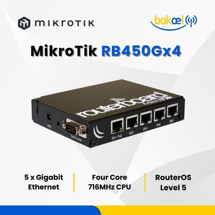 Jual MikroTik RB450GX4 Routerboard Rb450 G X4 RB450Gx 4 - Kota Surabaya - BakoelWIRELESS | Tokopedia