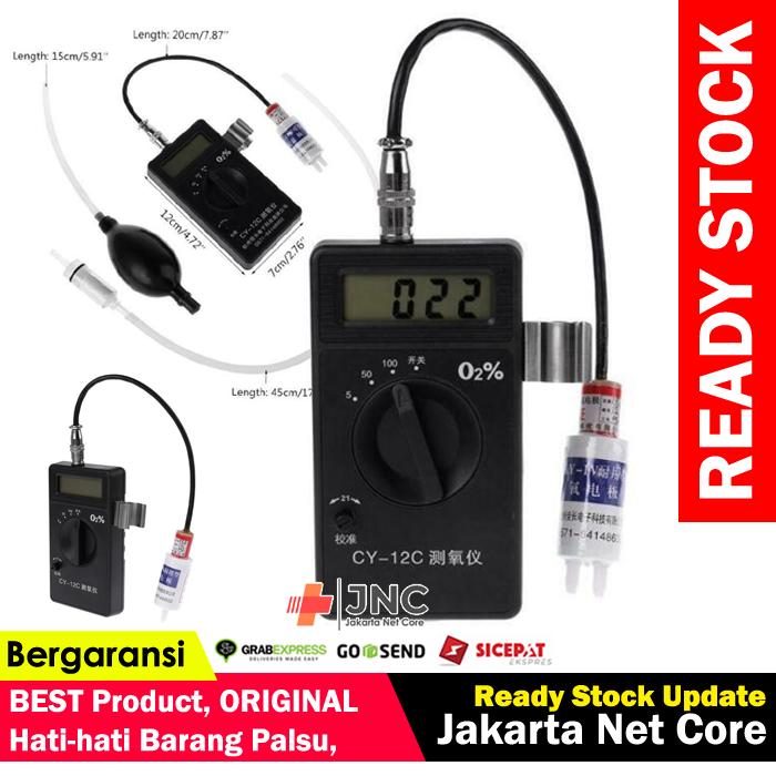 Jual Oxygen Tester Content Detector Oksigen O2 Meter 0-100% CY12C / CY ...