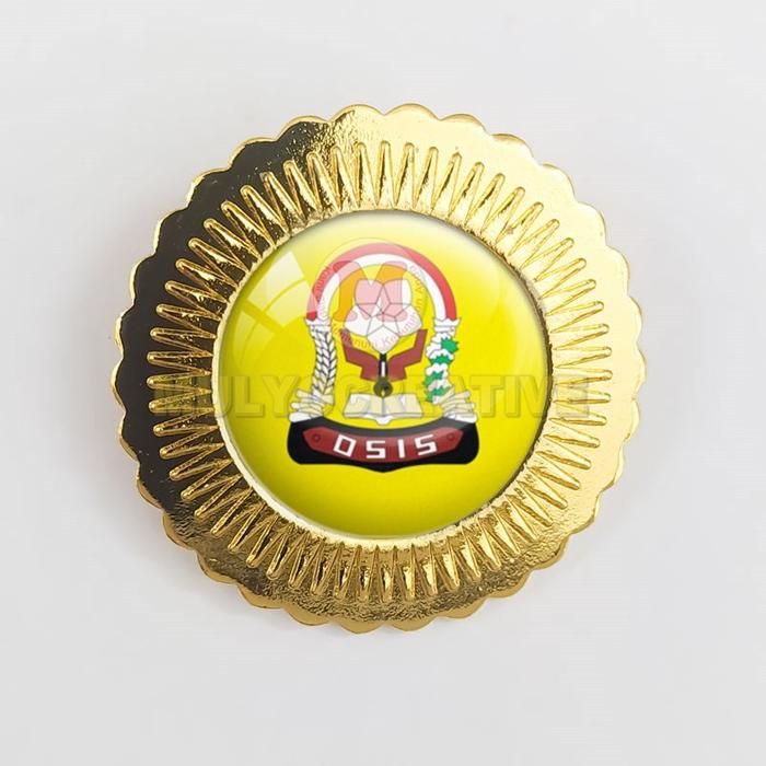Jual Pin OSIS SMP Pin Bros Logo OSIS SMP Model Premium - Pita Silver ...
