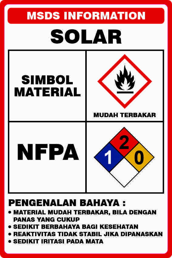 Jual MSDS INFORMATION SOLAR - A4 (21 x 29,70 cm) - Kota Cimahi - Safety Sign Indonesia | Tokopedia