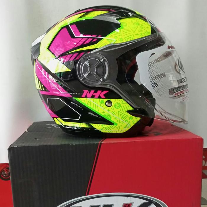 Jual Helm NHK Gladiator Flaks Graphic Black Yellow - Kota Bandung - Da ...