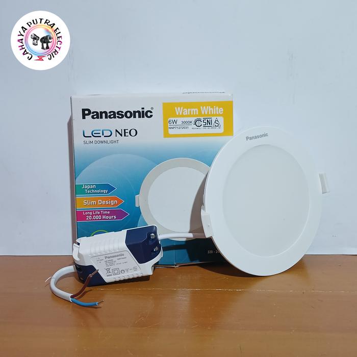 Jual Lampu downlight led panel panasonic IB bulat neo slim 6 Watt ...