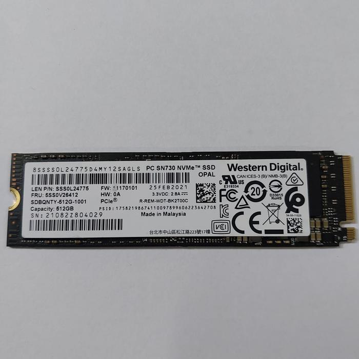 Jual SSD M.2 2280 NVME 512GB WD PC SN730 PCIE GEN3 X4 ORIGINAL MURAH ...