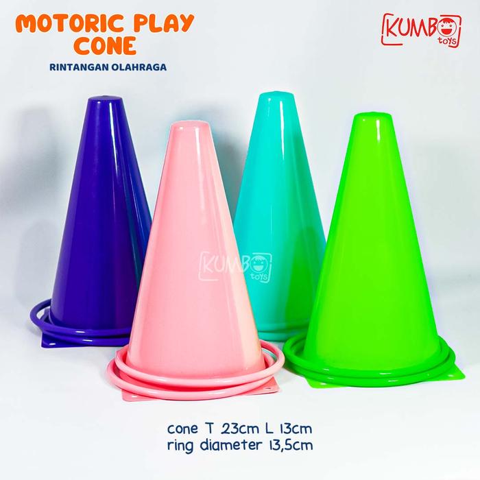 Jual Mainan Edukasi Anak Cone Rintangan Kerucut Latihan Sepak Bola Lari ...