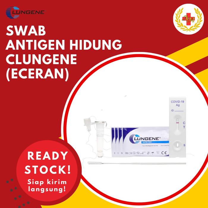 Jual Alat Swab Antigen Hidung Clungene Nasal Tes Antigen Lungene Eceran ...