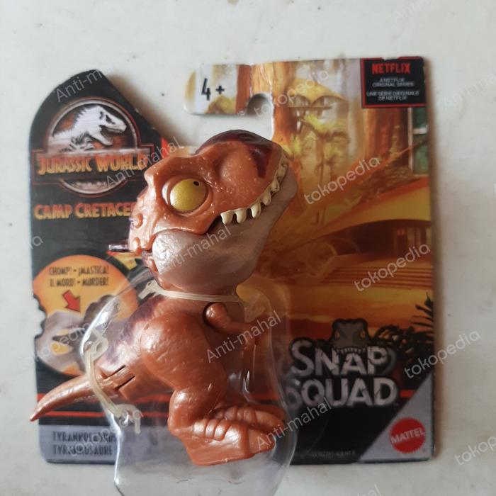 Jual jurassic world snap squad, Tyrannosaurus Rex, T Rex, by mattel ...