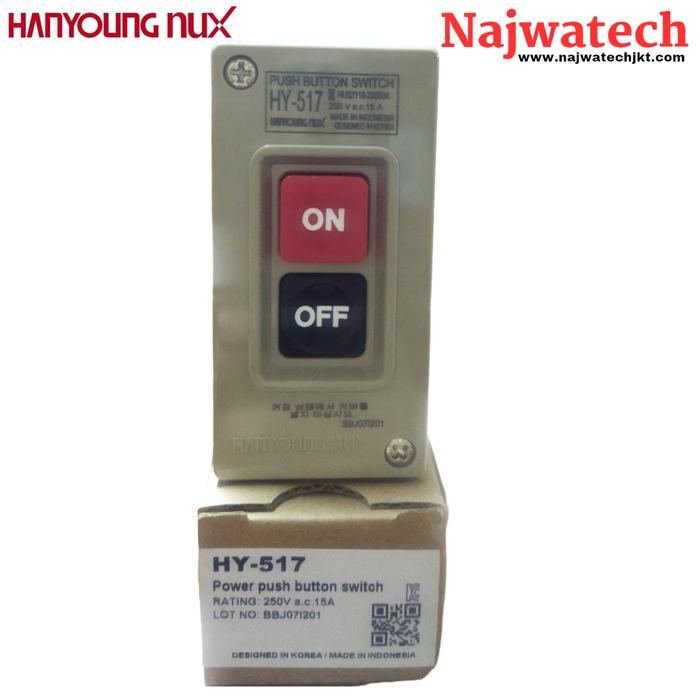 Jual Power Push Button ON OFF Hanyoung HY 517/HY-517 Hanyoung Nux ...
