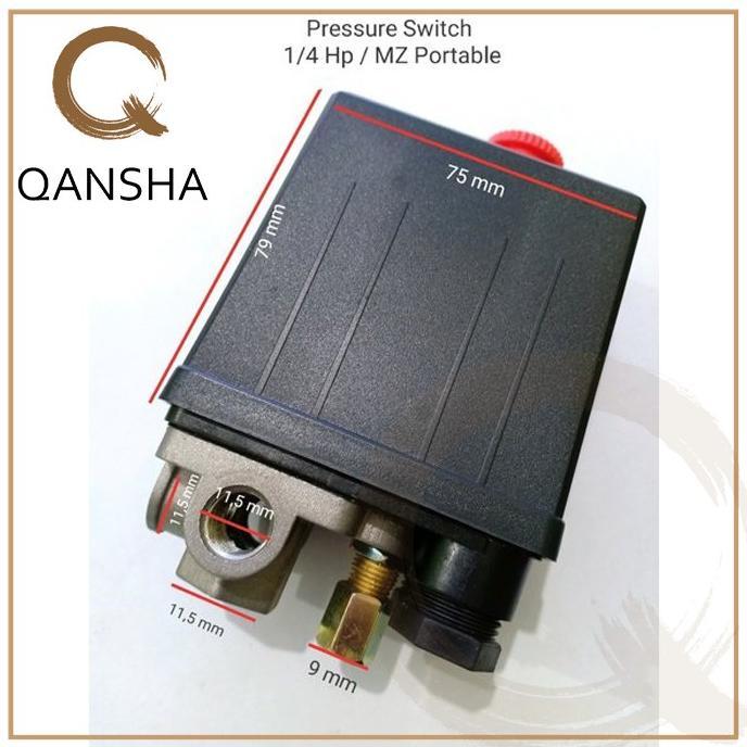 Jual Pressure Switch Otomatis Kompresor Angin SDP 1/4 HP dan Portable ...