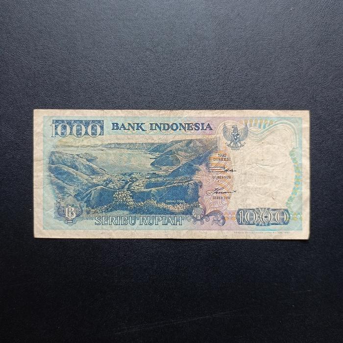 Jual Uang Kertas Kuno Indonesia Rp 1000 Rupiah 1992 Lompat Batu TP3nv ...