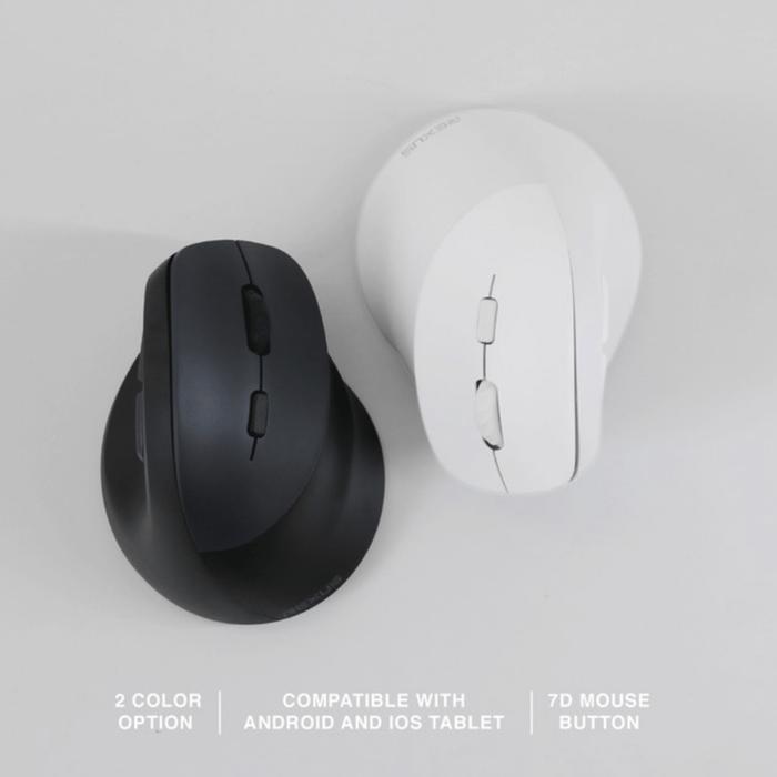 Jual Rexus Clif Vertical Mouse Wireless Bluetooth Dual Connection ...