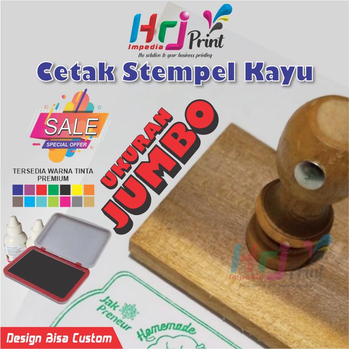 Jual Cetak Stempel Kayu Ukuran Jumbo Cetak Stempel Kayu Desain Custom ...