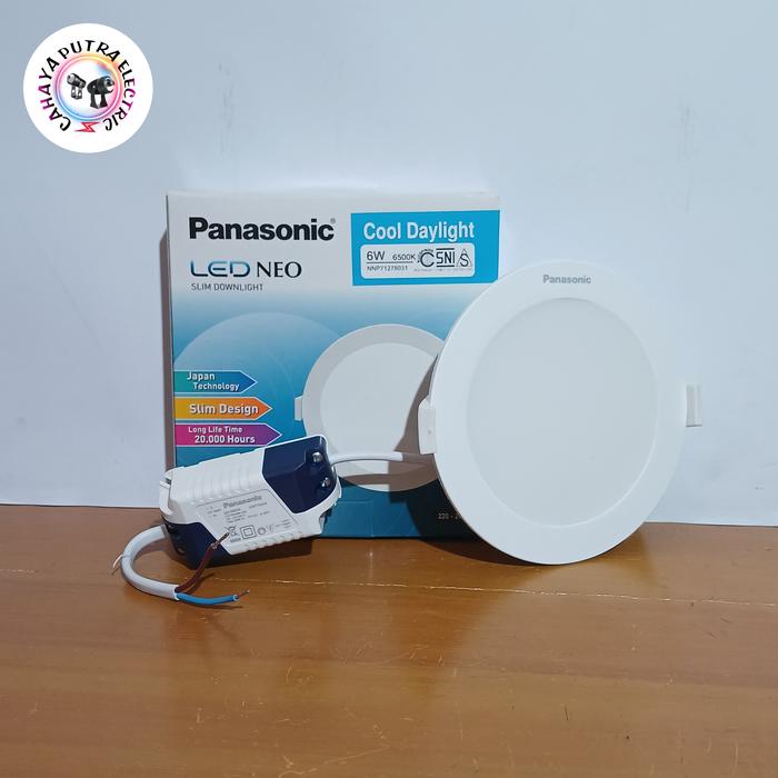 Jual Lampu downlight led panel panasonic IB bulat neo slim 6 Watt ...